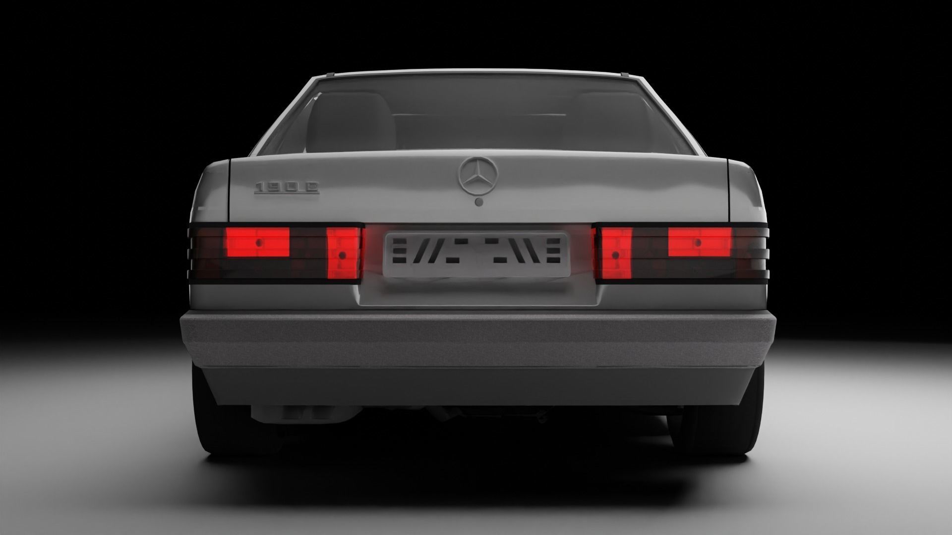 Mercedes-Benz 190E 3D model | CGTrader