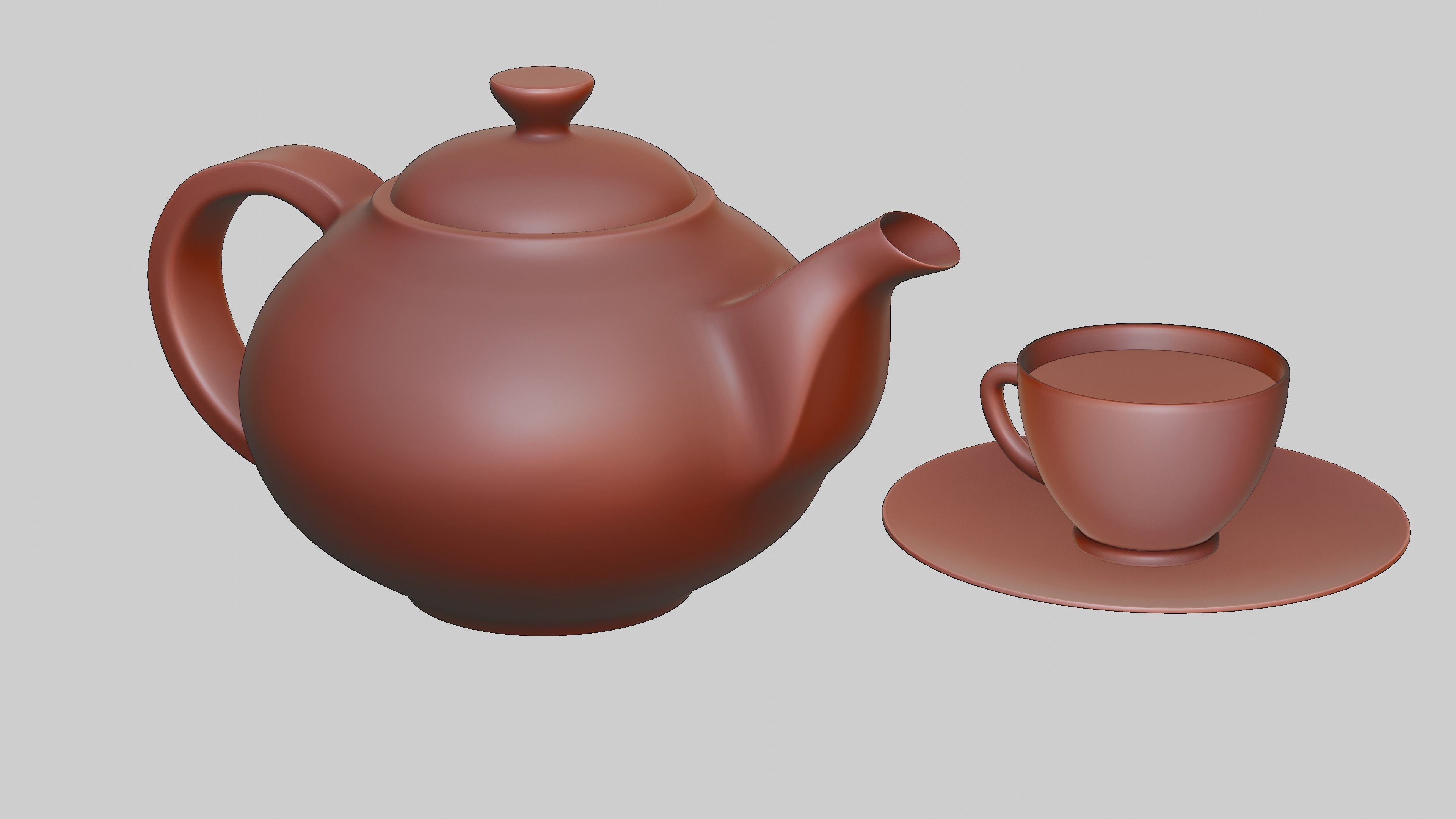Blender Teapot and Cup 3D model 3D model | CGTrader