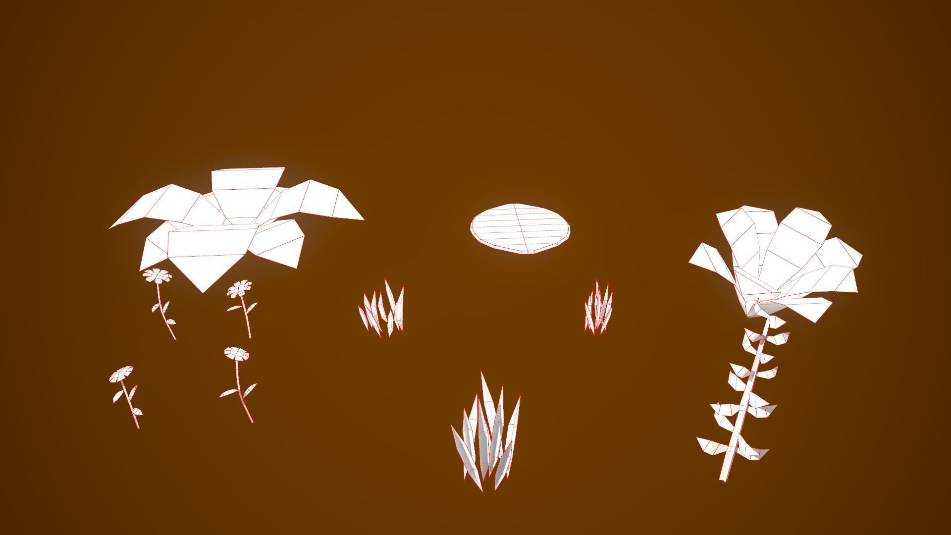 Grass Low-poly free 3D model | CGTrader