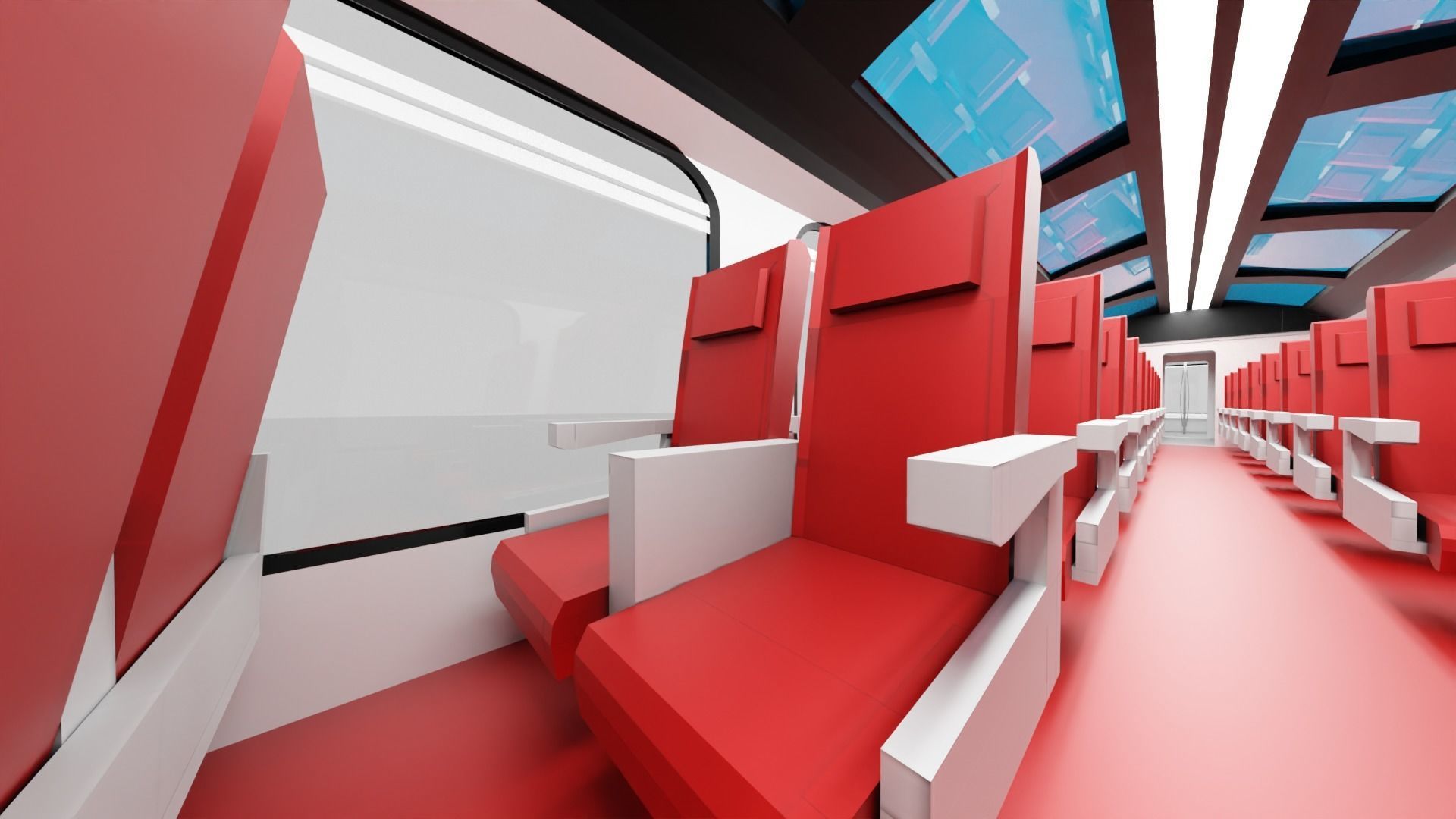 3D LHB Vistadome Coach Indian Railway 3D model | CGTrader