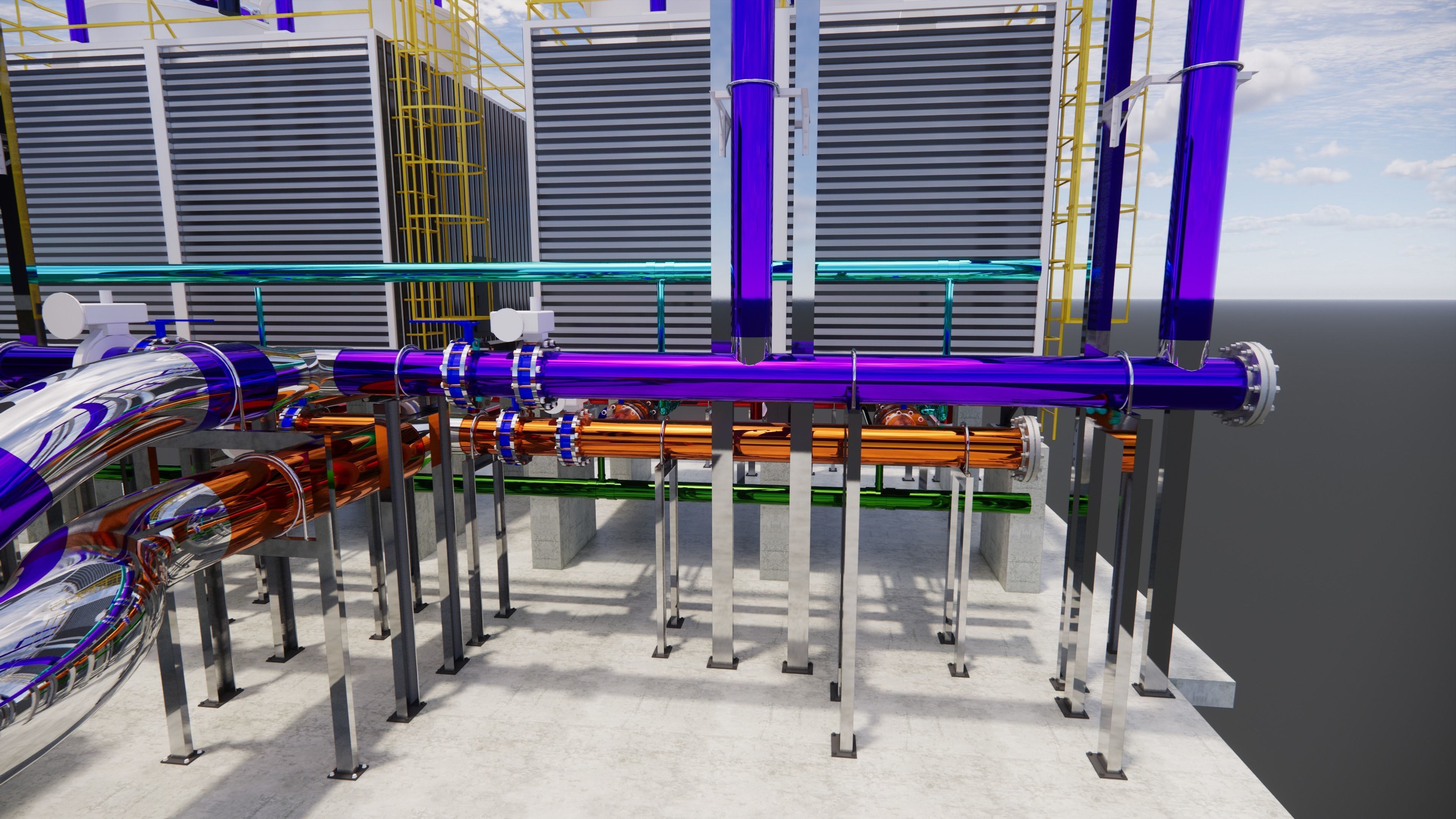 Chiller Plant room 3D model | CGTrader