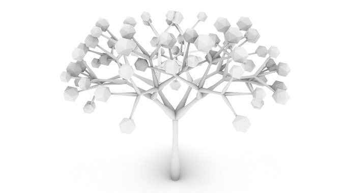 Hexagonal Tree 3D model | CGTrader