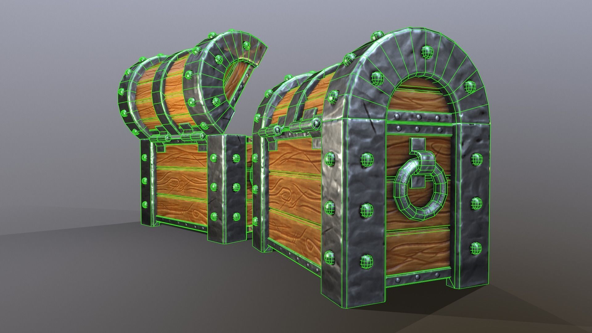 3D model Stylized chest VR / AR / low-poly | CGTrader