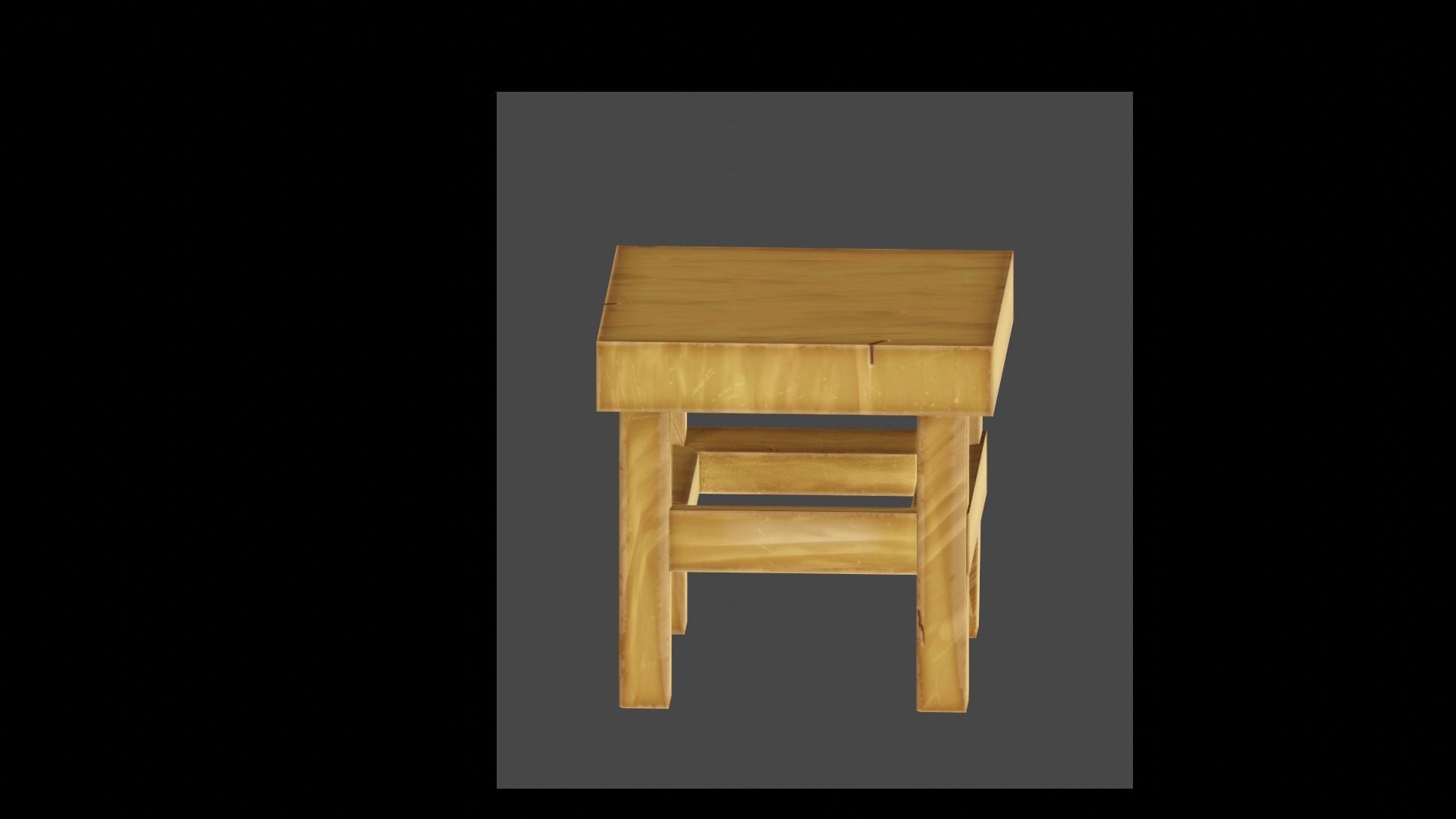 Low Poly Stylized Mini Stool free VR / AR / low-poly 3D model | CGTrader