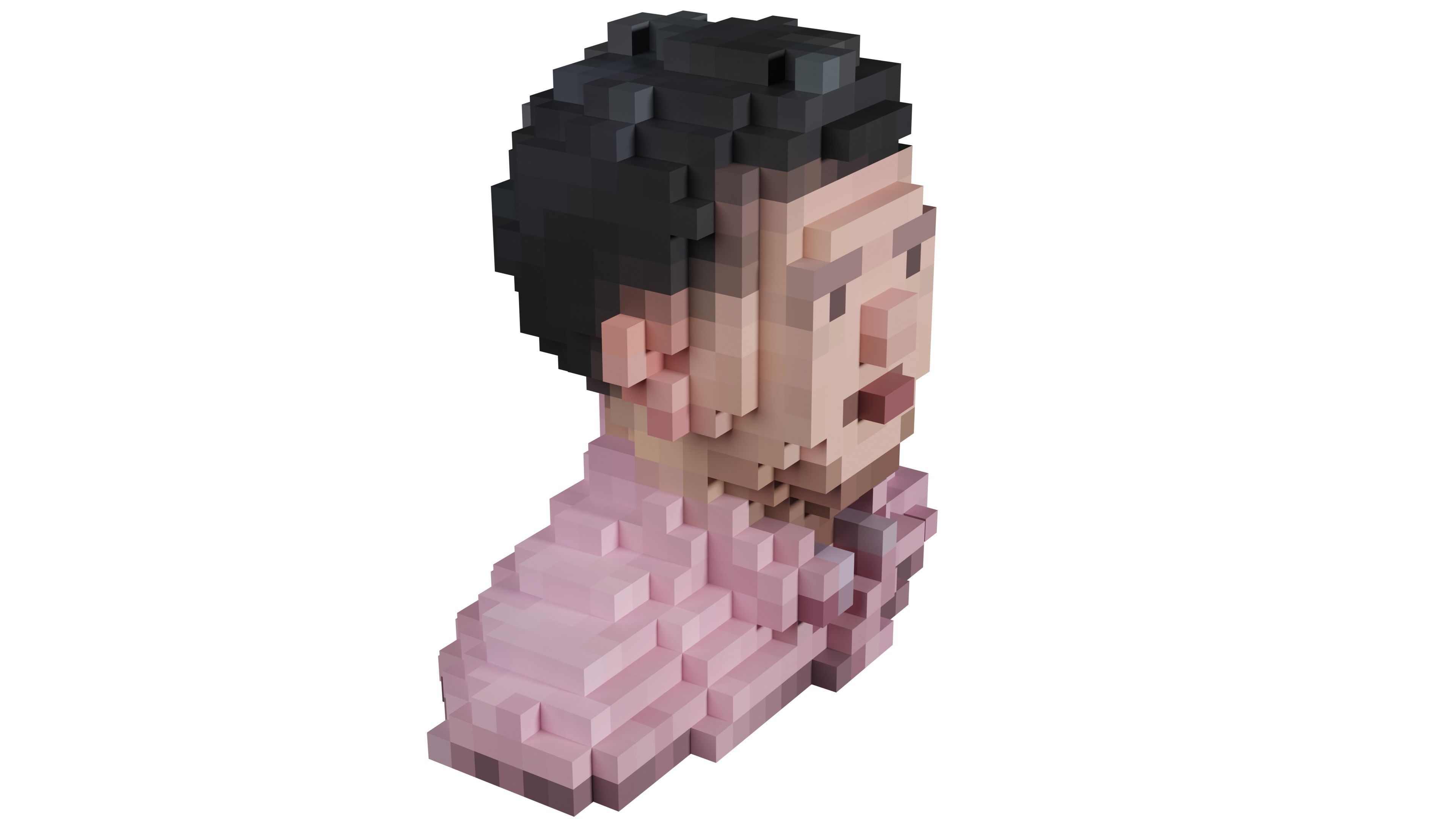 Human Voxel free VR / AR / low-poly 3D model | CGTrader