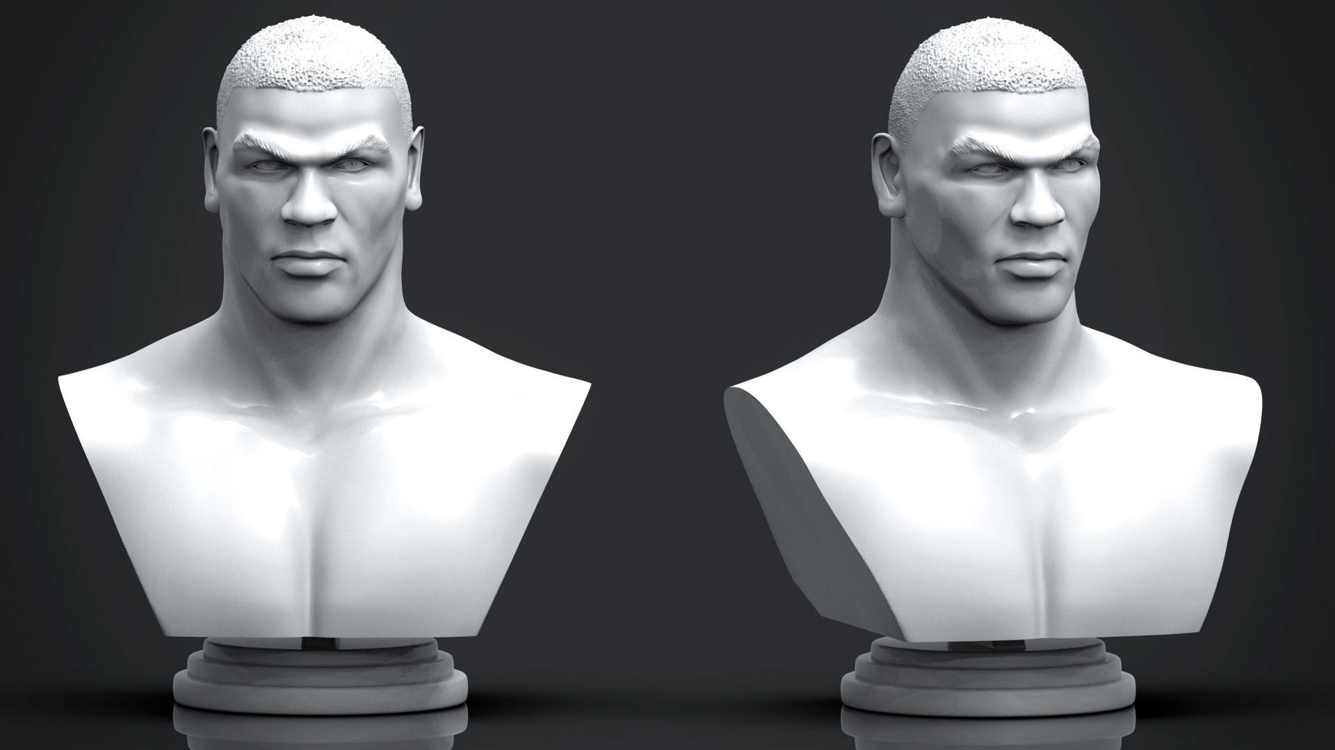 Mike Tyson 3d Printable Bust 3D model 3D printable | CGTrader