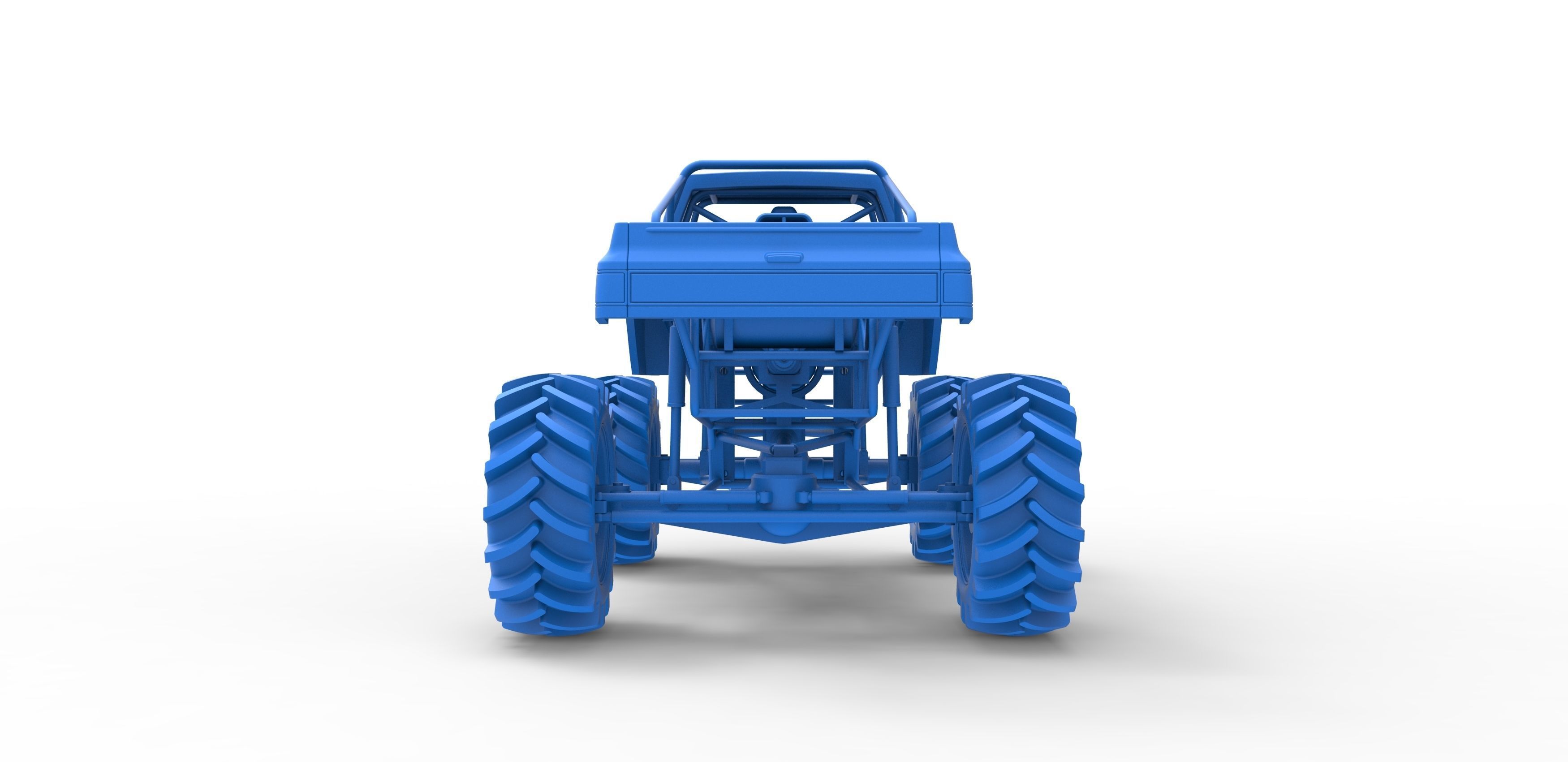 Diecast Mud truck Scale 1 to 25 3D model 3D printable | CGTrader