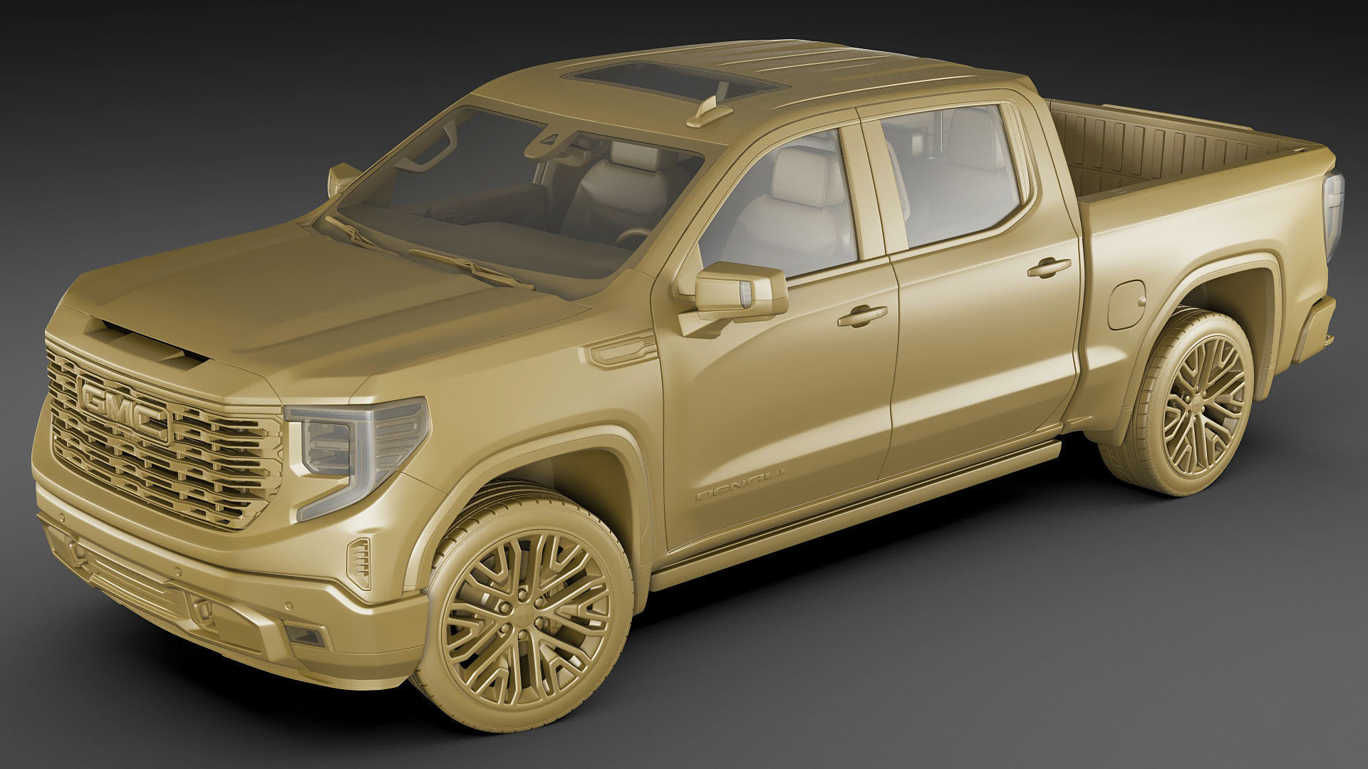 Pick-up Truck Sierra Denali 2022 3D model | CGTrader