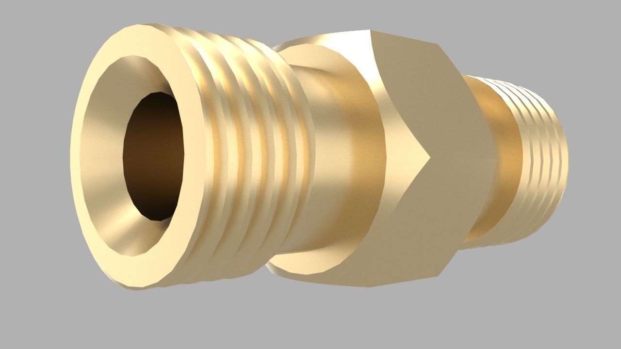 Threaded connector 3D model | CGTrader
