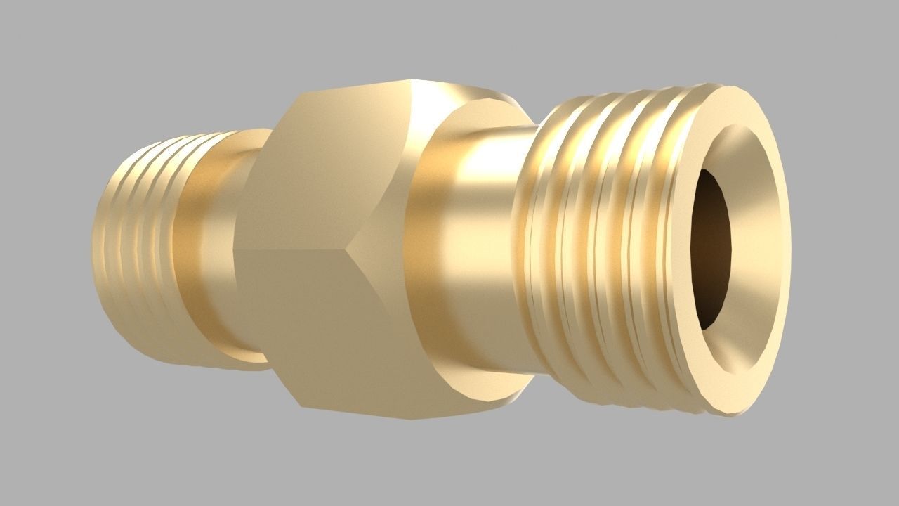 Threaded connector 3D model | CGTrader