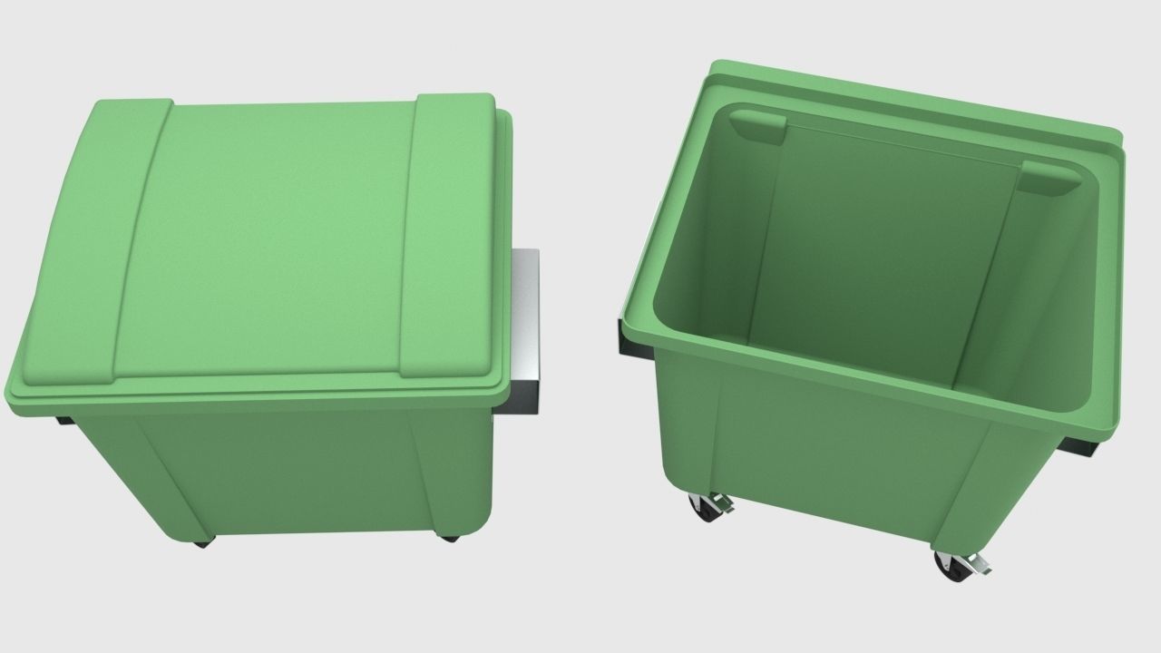 waste bin 3D model | CGTrader