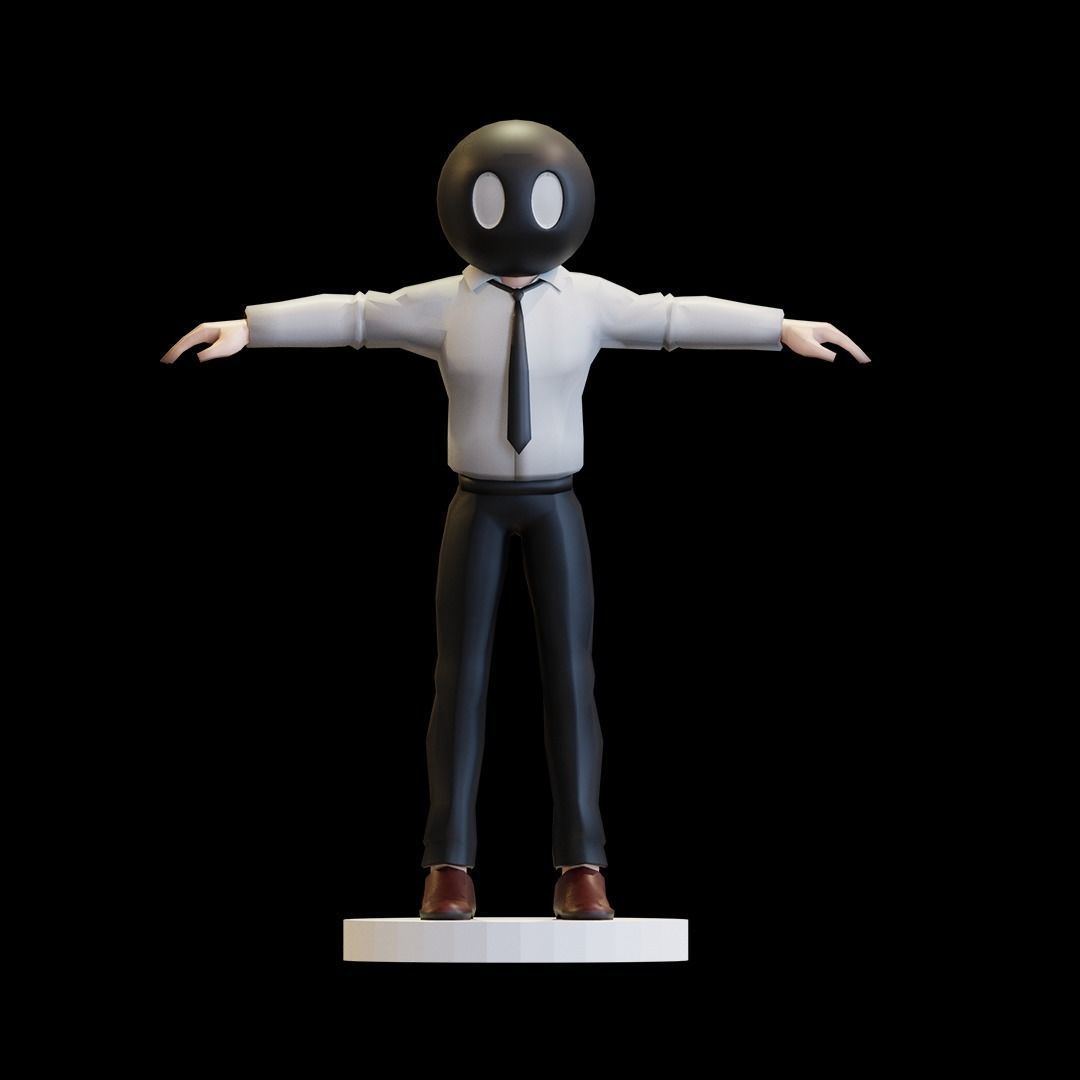 Game Ready Character Bolwing Ball Head free VR / AR / low-poly 3D model ...