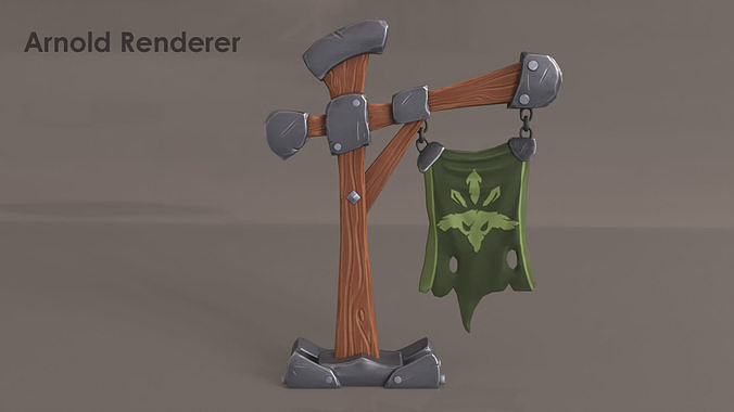3D model Banner VR / AR / low-poly | CGTrader