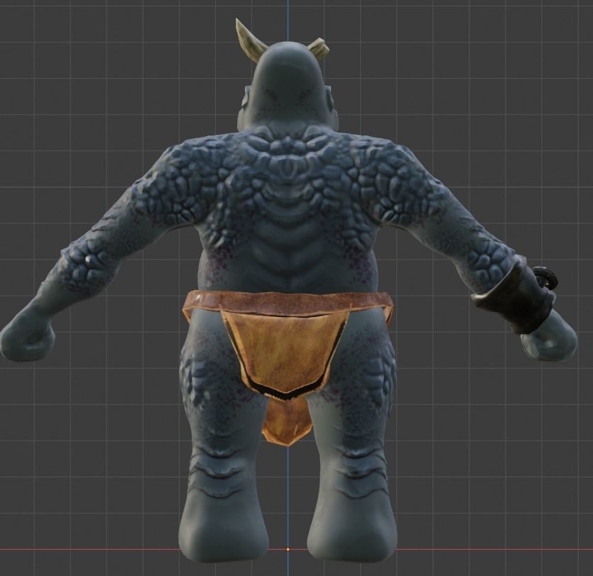 3D model Goblin creature with big belly VR / AR / low-poly | CGTrader