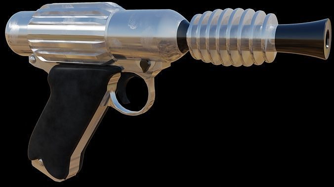 3D model Chrome Raygun Prop VR / AR / low-poly | CGTrader