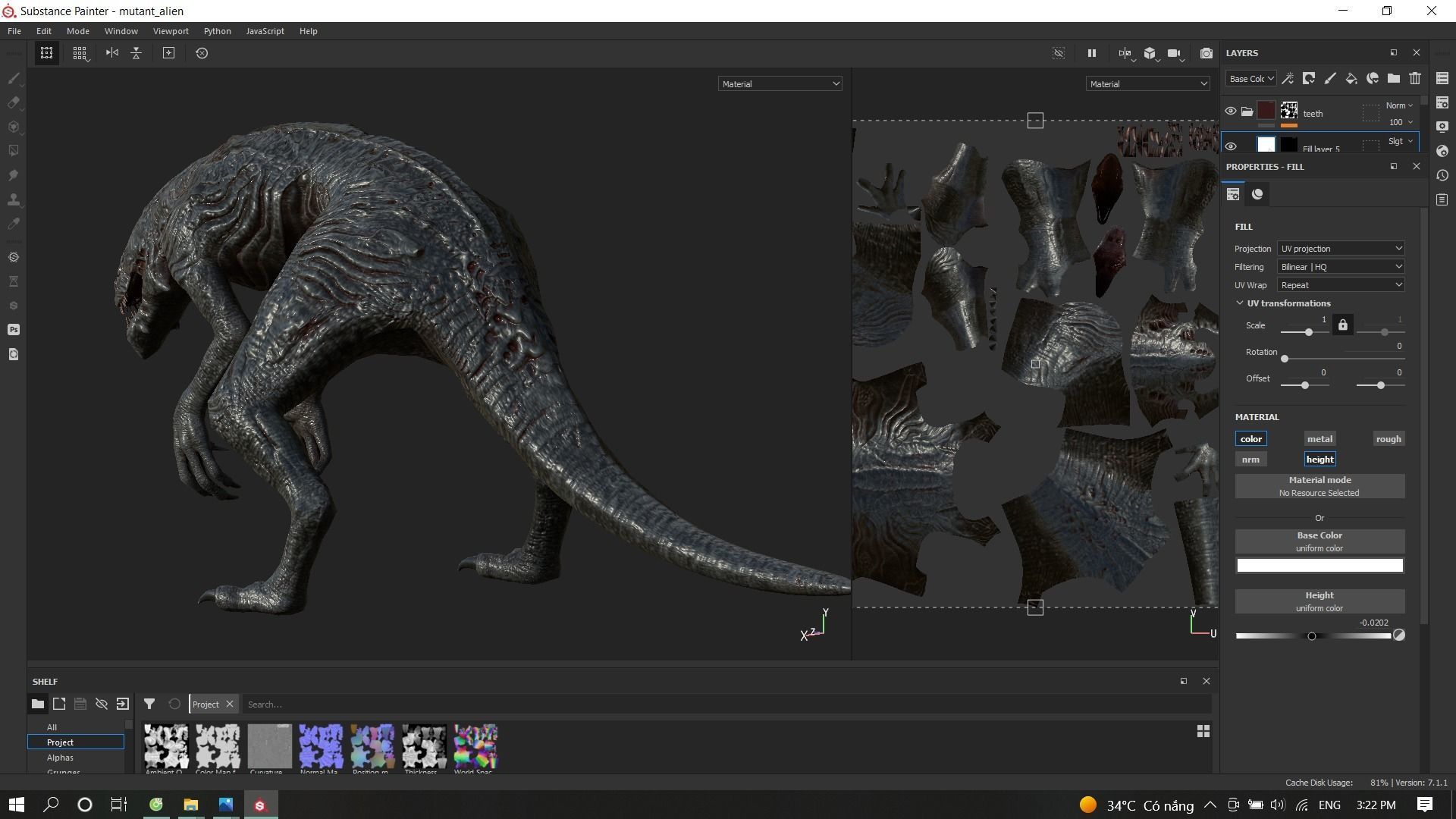 3D model Mutant alien creature VR / AR / low-poly | CGTrader