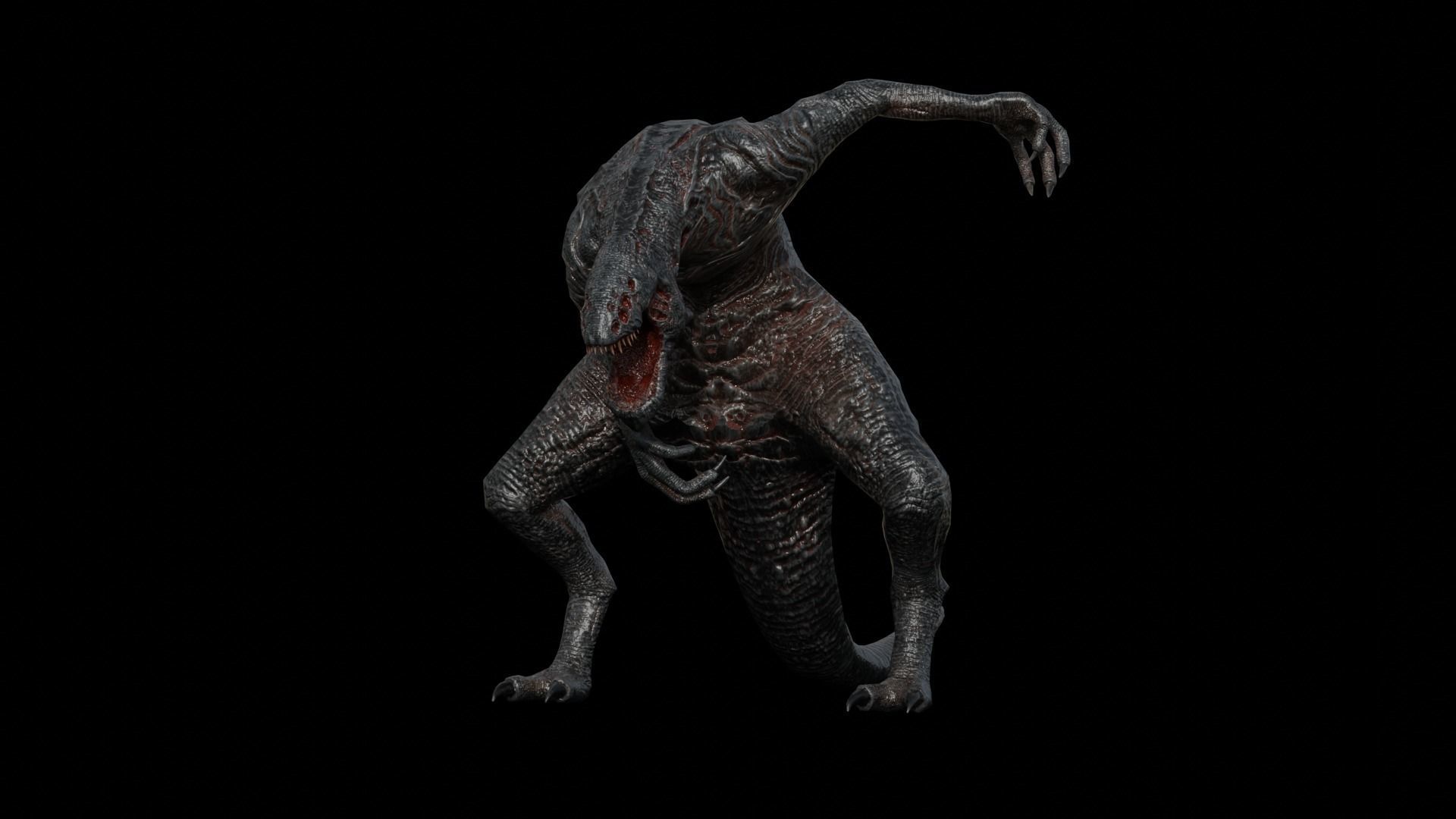 3D model Mutant alien creature VR / AR / low-poly | CGTrader