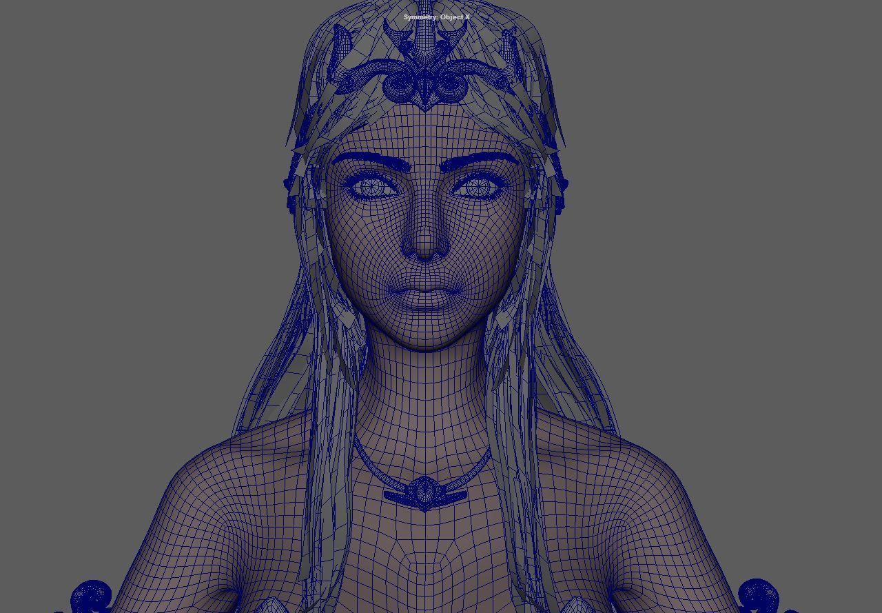 3D model Serpent Lady Nyi Blorong VR / AR / low-poly | CGTrader