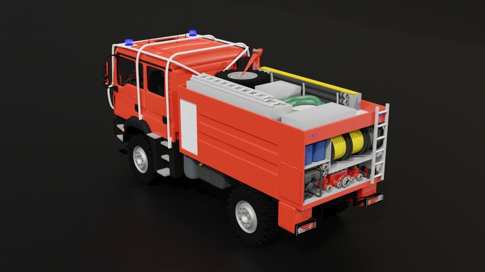MAN TGM 13 290 Firetruck 3D model | CGTrader
