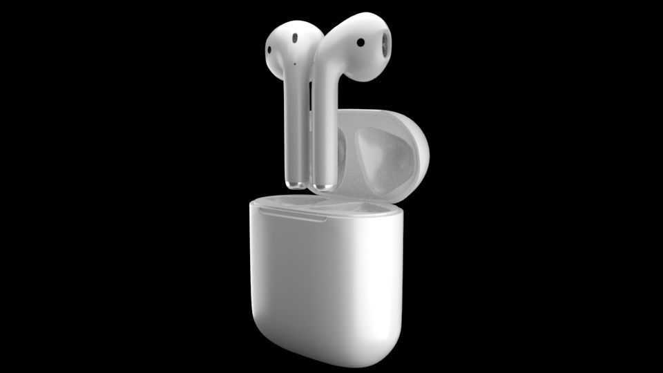 Apple EarPods free 3D model | CGTrader