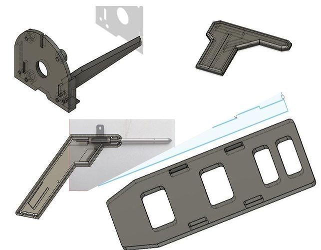 For Wingspan Believer UAV 1960mm Airspeed battery Motor mount 3D model ...