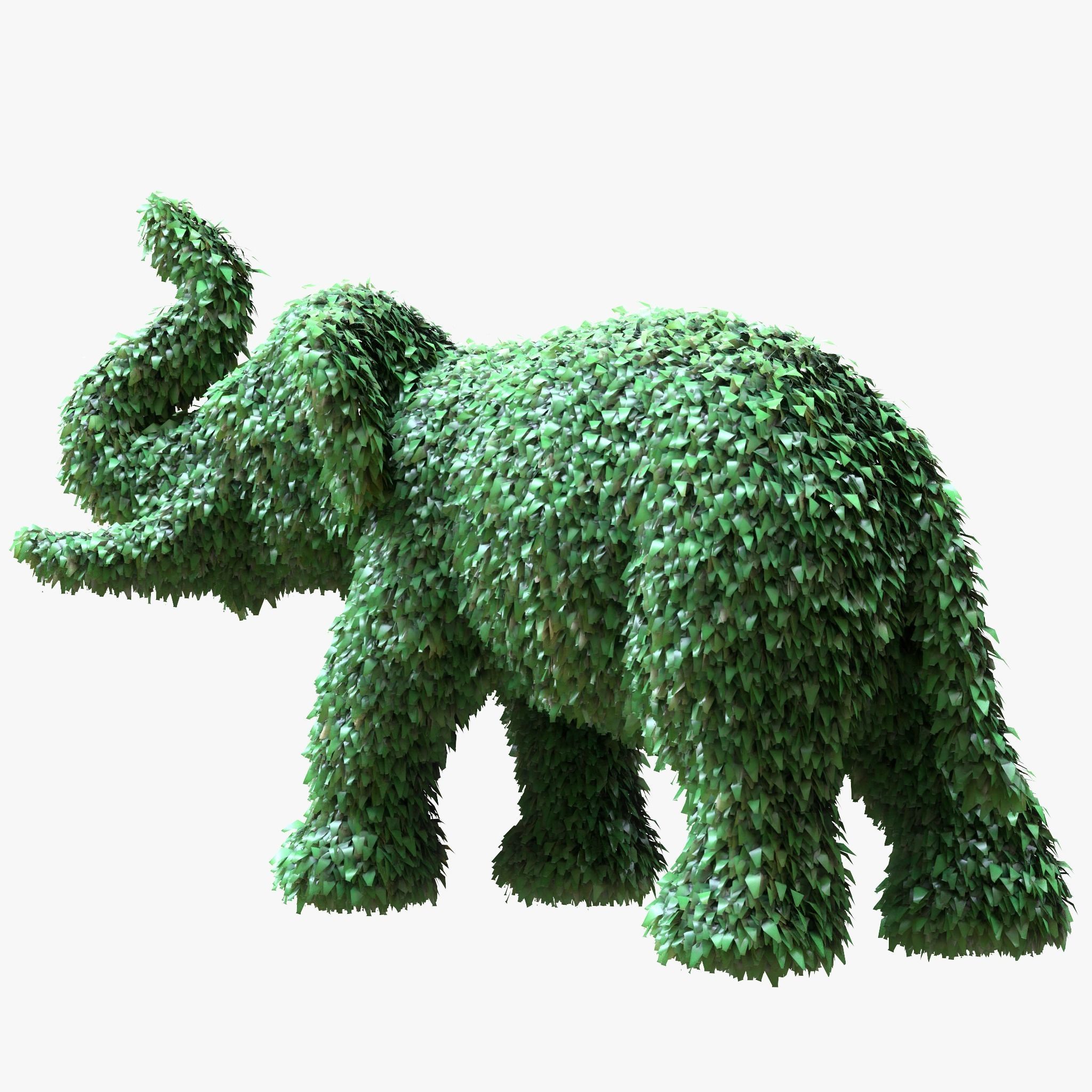 Elephant Topiary Garden Sculptures 3D model | CGTrader