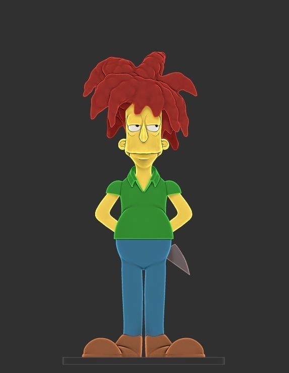 sideshow bob patino simpson series 3D model 3D printable | CGTrader