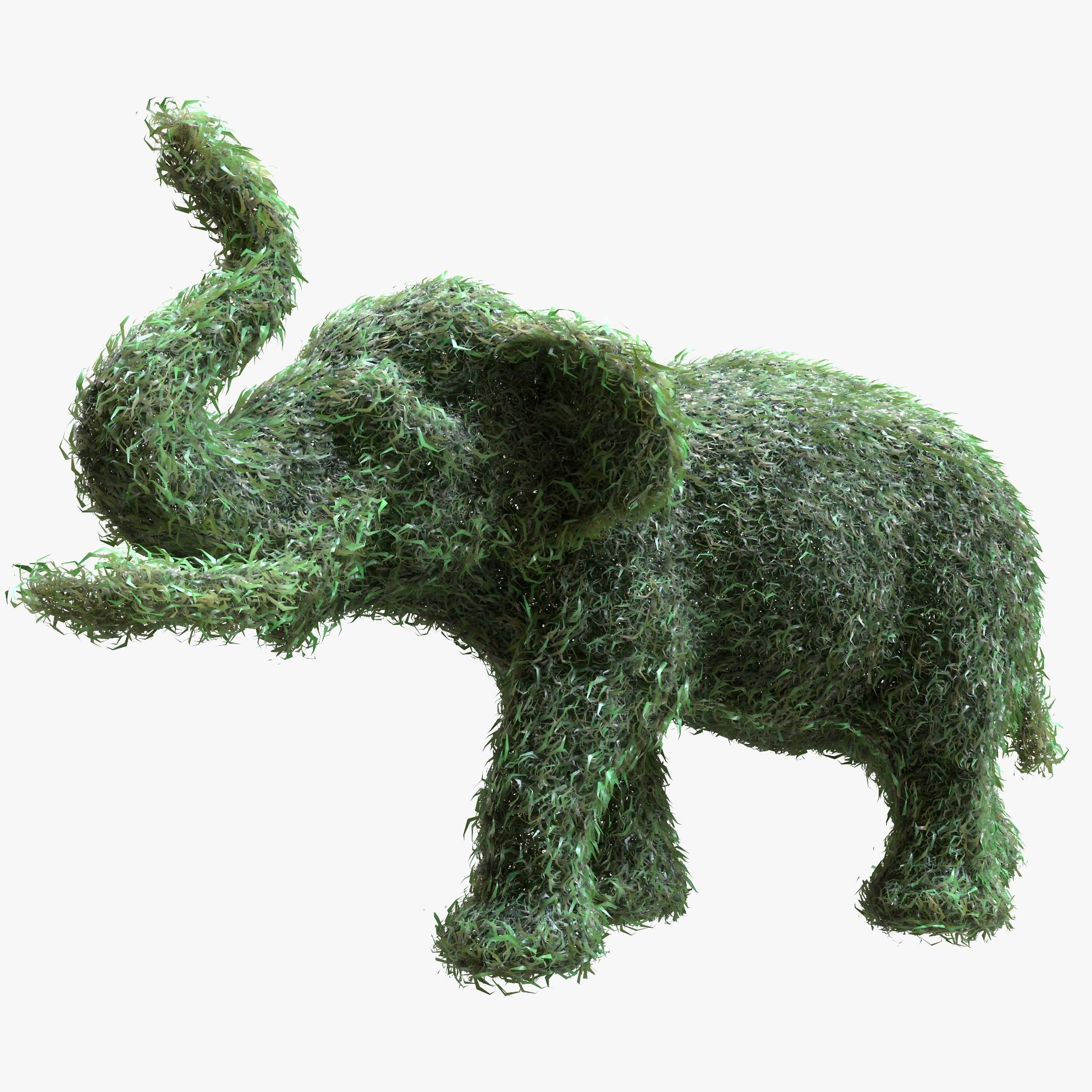 Elephant Topiary Garden Sculptures 3D model | CGTrader