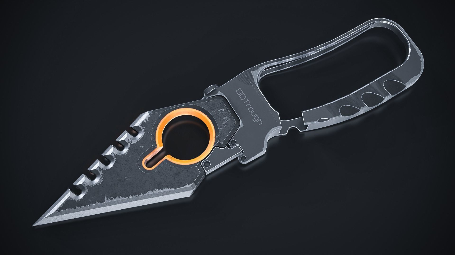 3D model Sci-Fi Dagger PBR VR / AR / low-poly | CGTrader