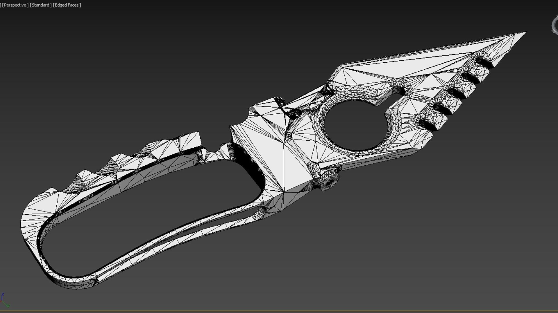 3D model Sci-Fi Dagger PBR VR / AR / low-poly | CGTrader
