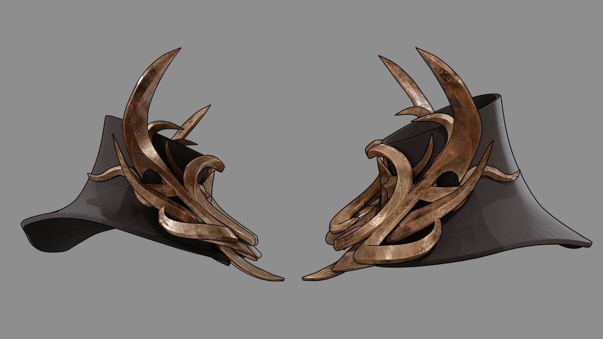 Neck Armor freestyle for film female 3D model | CGTrader