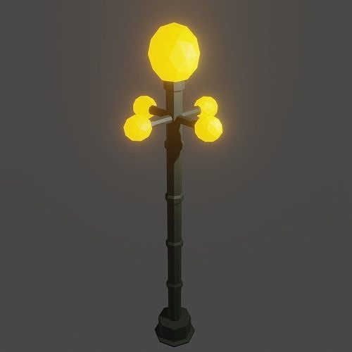 Low Poly Lamp 3D model | CGTrader