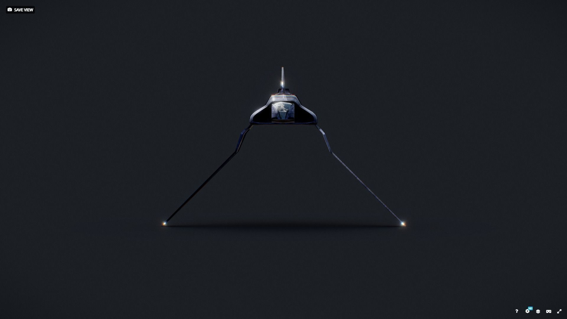 3D model Star Wars Palpatines Theta Class Shuttle VR / AR / low-poly ...