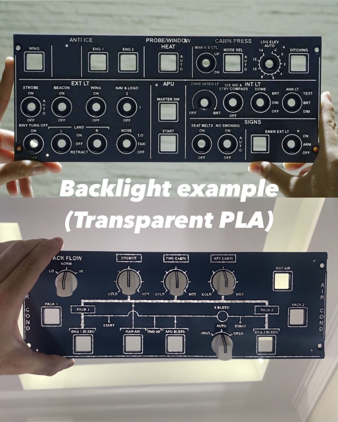 AIRBUS A320 OVERHEAD - ADIRS PANEL 3D model 3D printable | CGTrader
