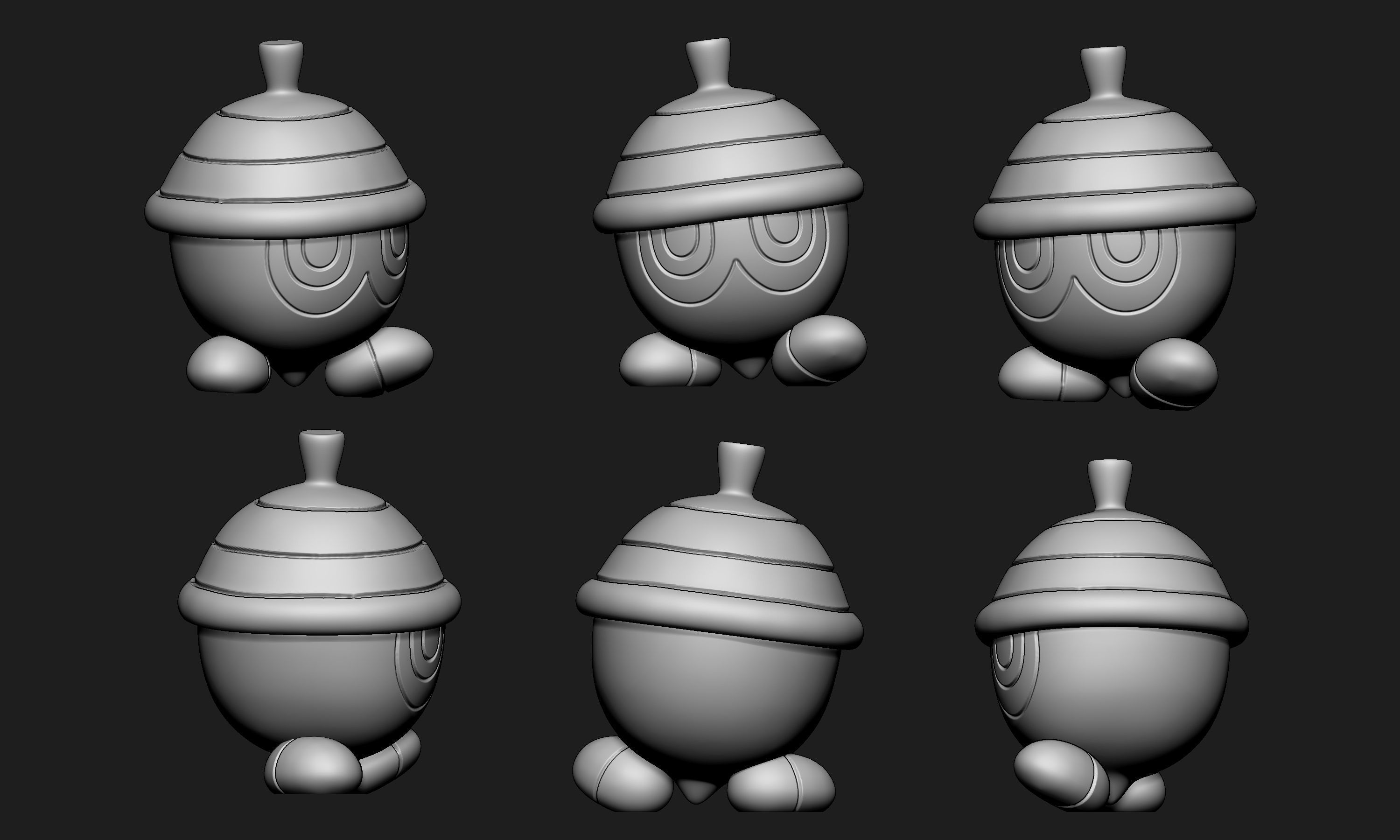 Pokemon - Seedot with 2 different poses 3D model 3D printable | CGTrader