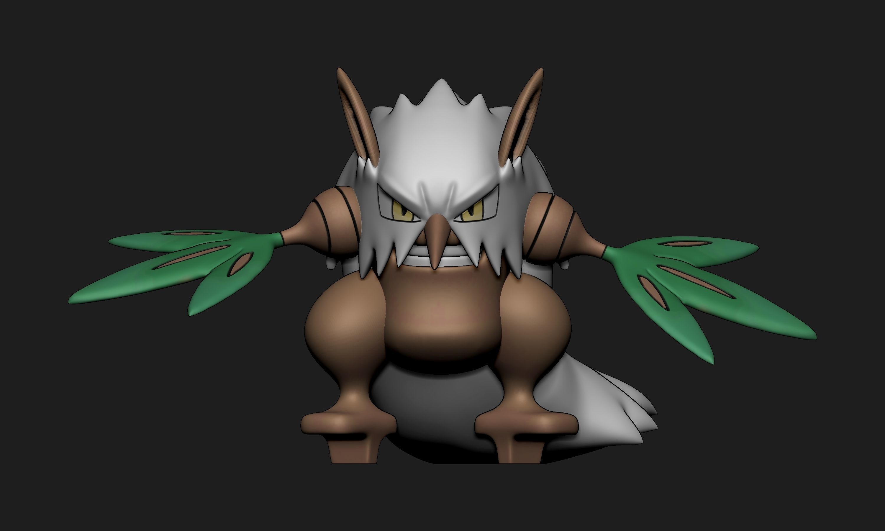 Pokemon - Shiftry with 2 different poses 3D model 3D printable | CGTrader