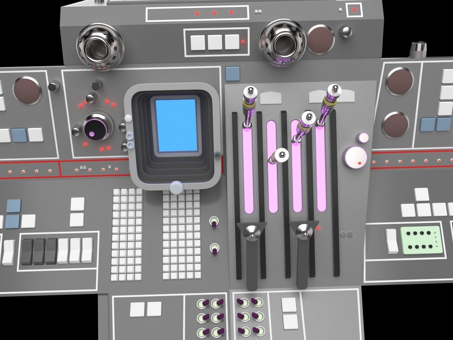 falcon cockpit console 3D model | CGTrader
