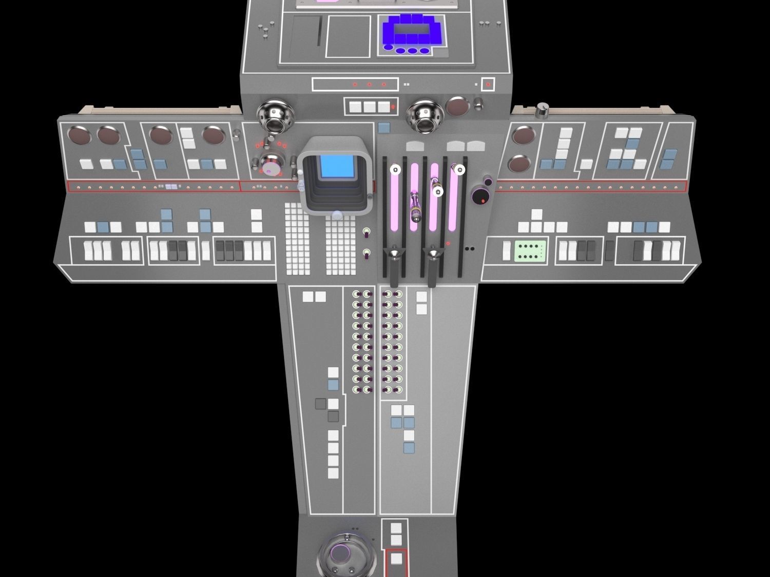 falcon cockpit console 3D model | CGTrader