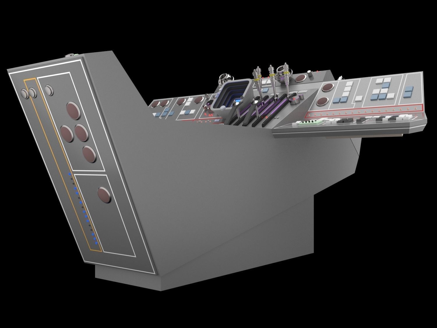 falcon cockpit console 3D model | CGTrader