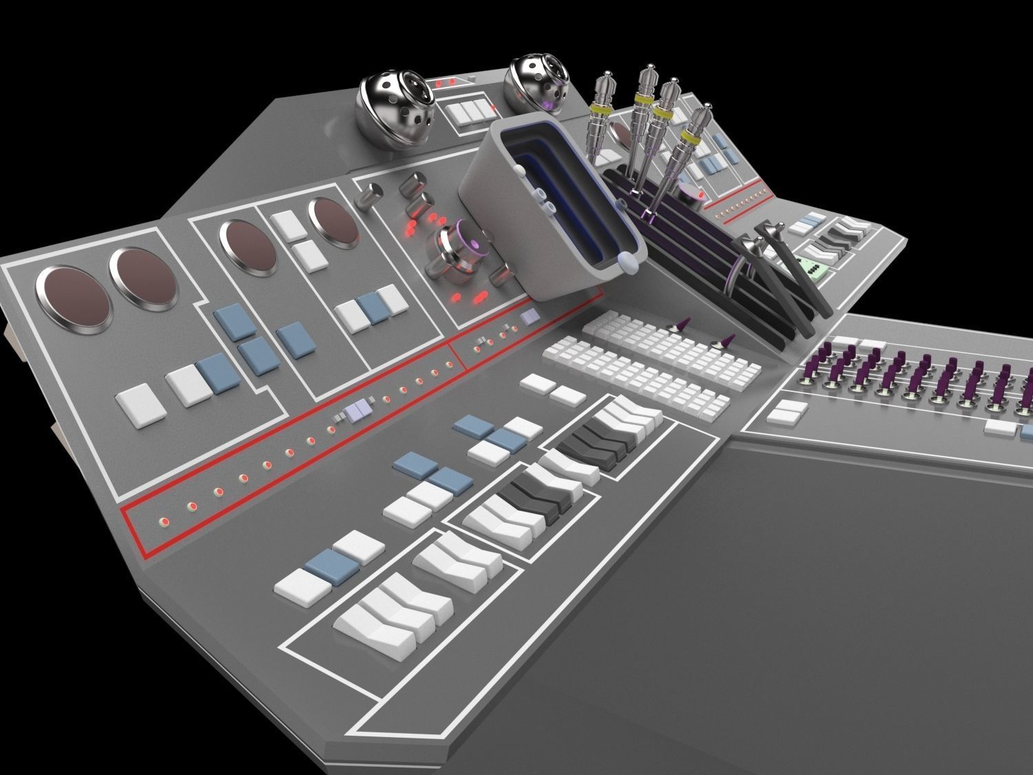 falcon cockpit console 3D model | CGTrader