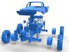 Diecast Mud truck 2 Scale 1 to 25 3D model 3D printable | CGTrader