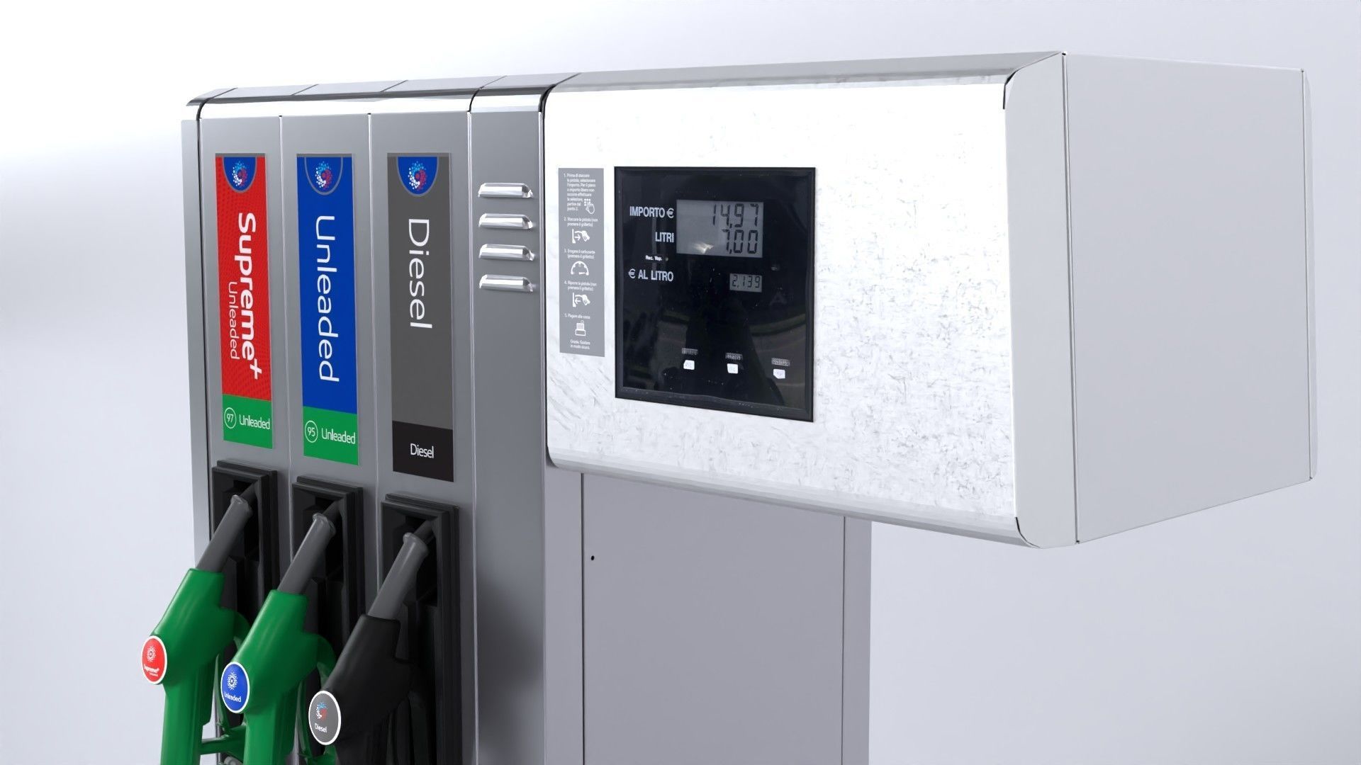 Fuel Dispenser ExxonMobil Brand 3D model | CGTrader