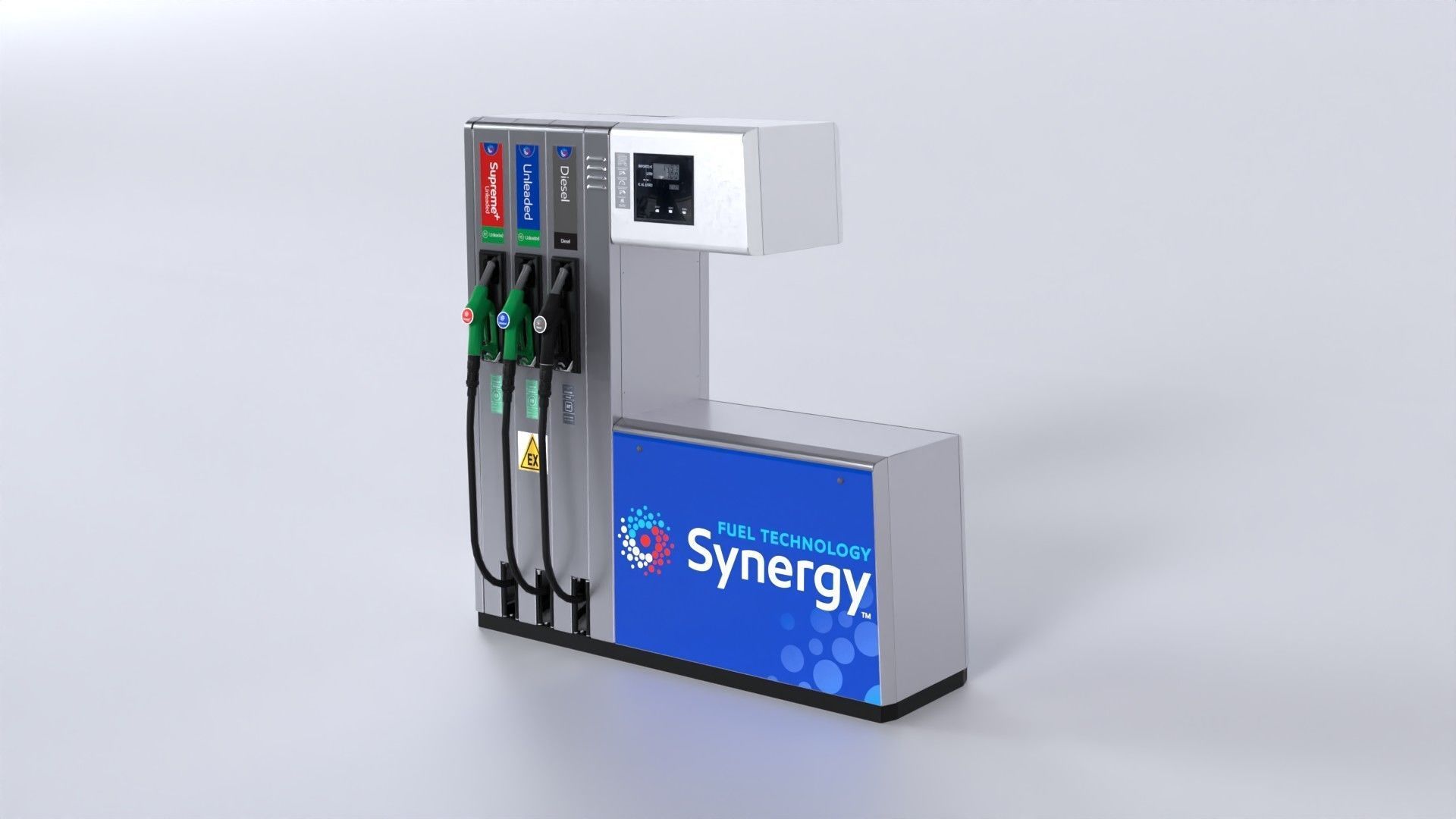 Fuel Dispenser ExxonMobil Brand 3D model | CGTrader