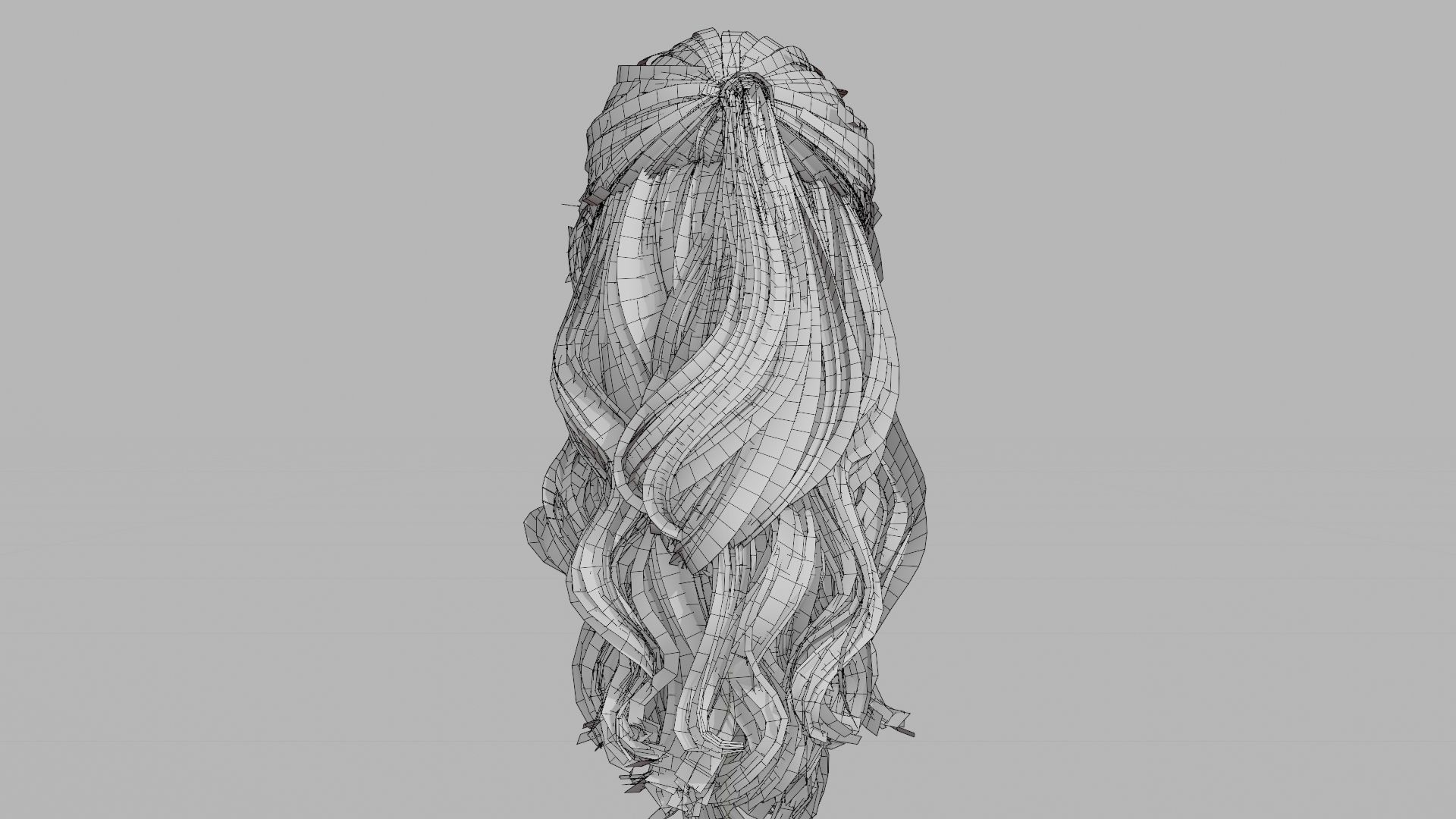 Realistic Female Hair 3D model | CGTrader