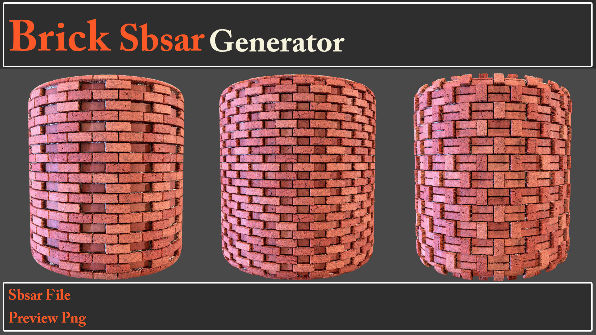 Brick SBSAR Generator free Texture | CGTrader