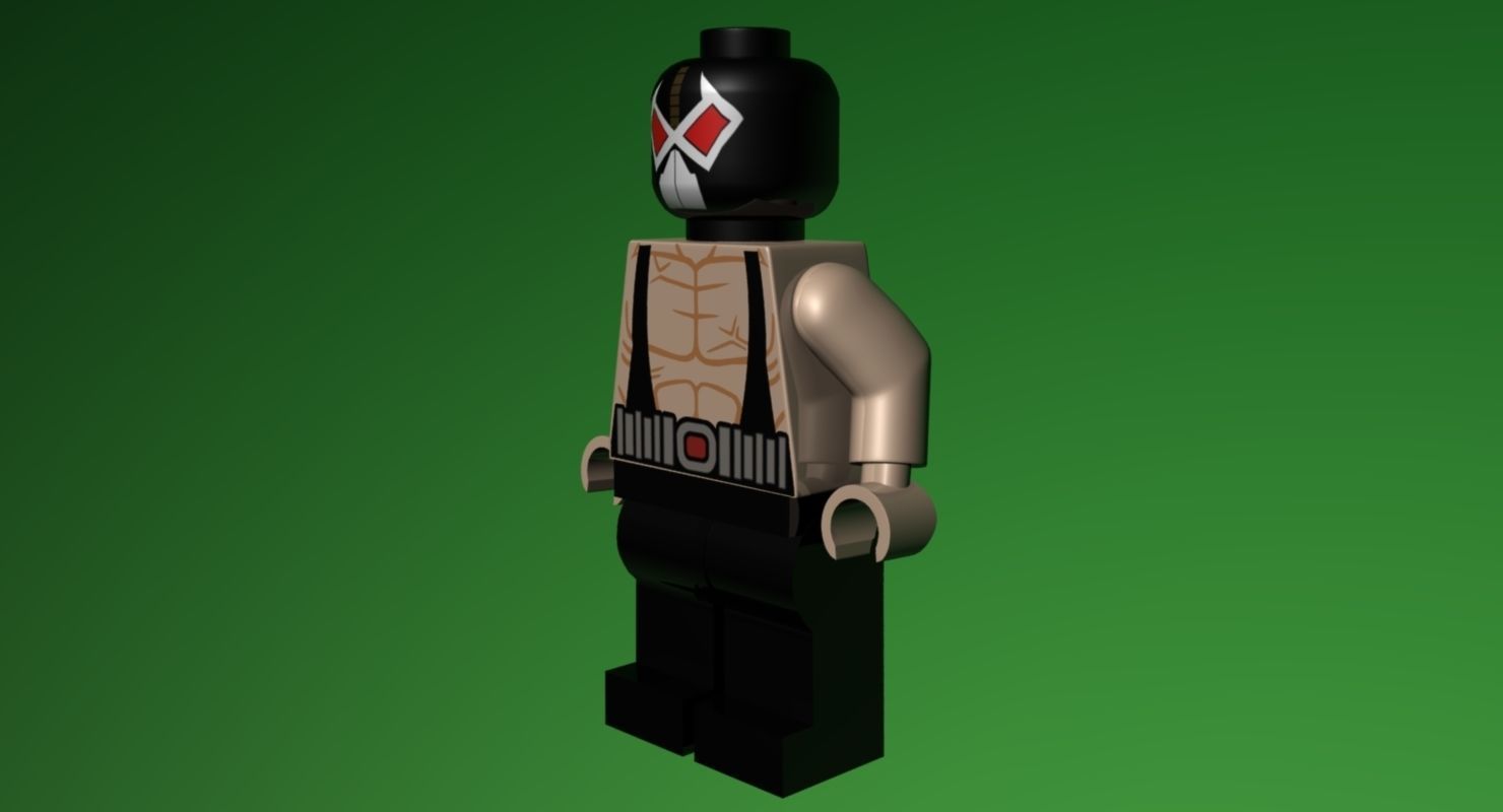 LEGO Bane 3D model rigged | CGTrader