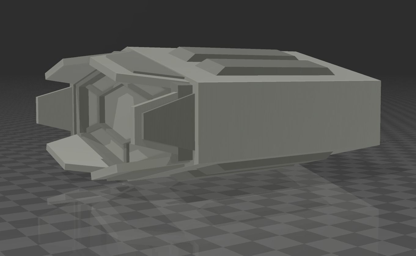 Hexagonal thruster 3D model | CGTrader