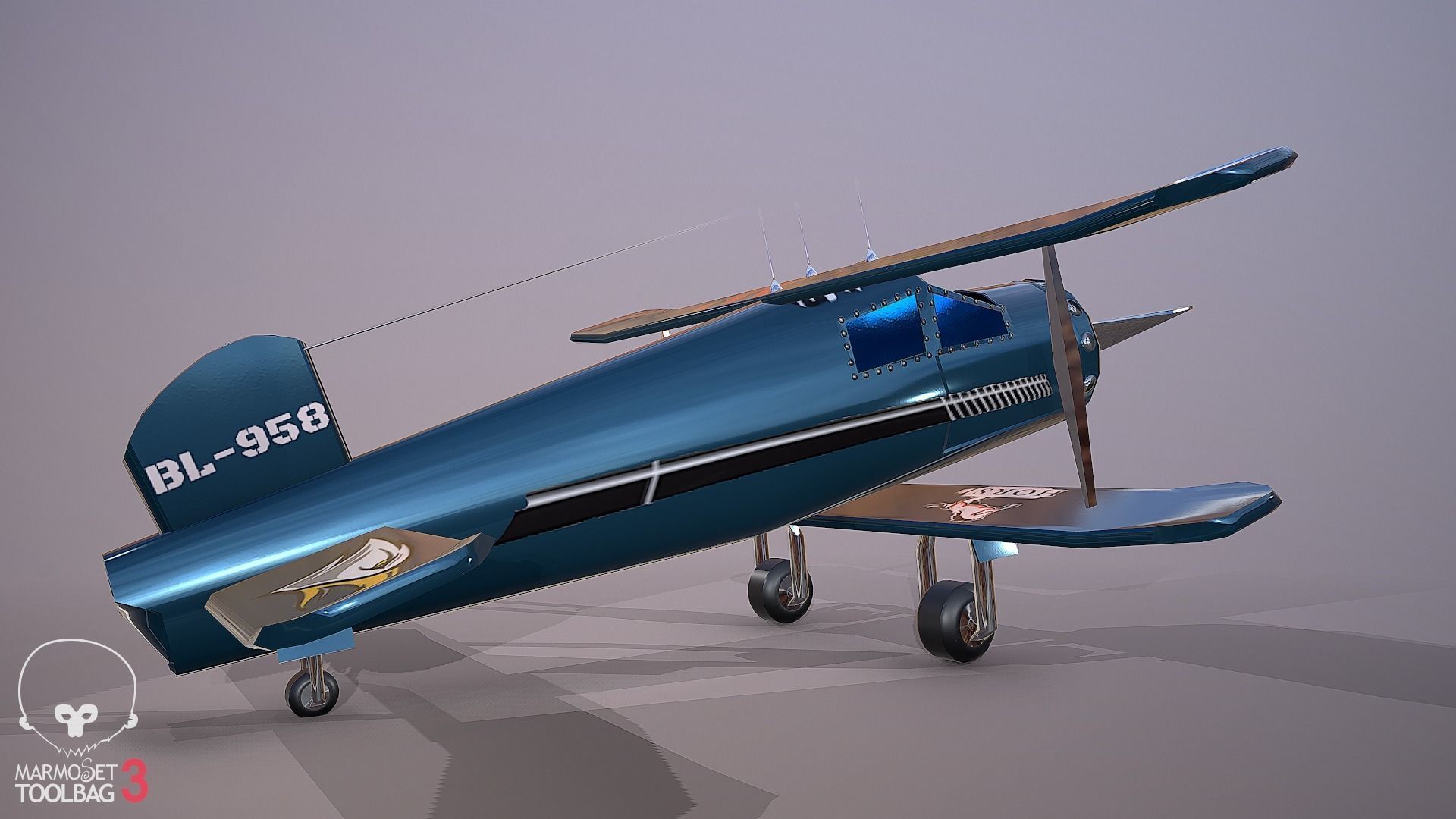 3D model Racing aircraft VR / AR / low-poly | CGTrader