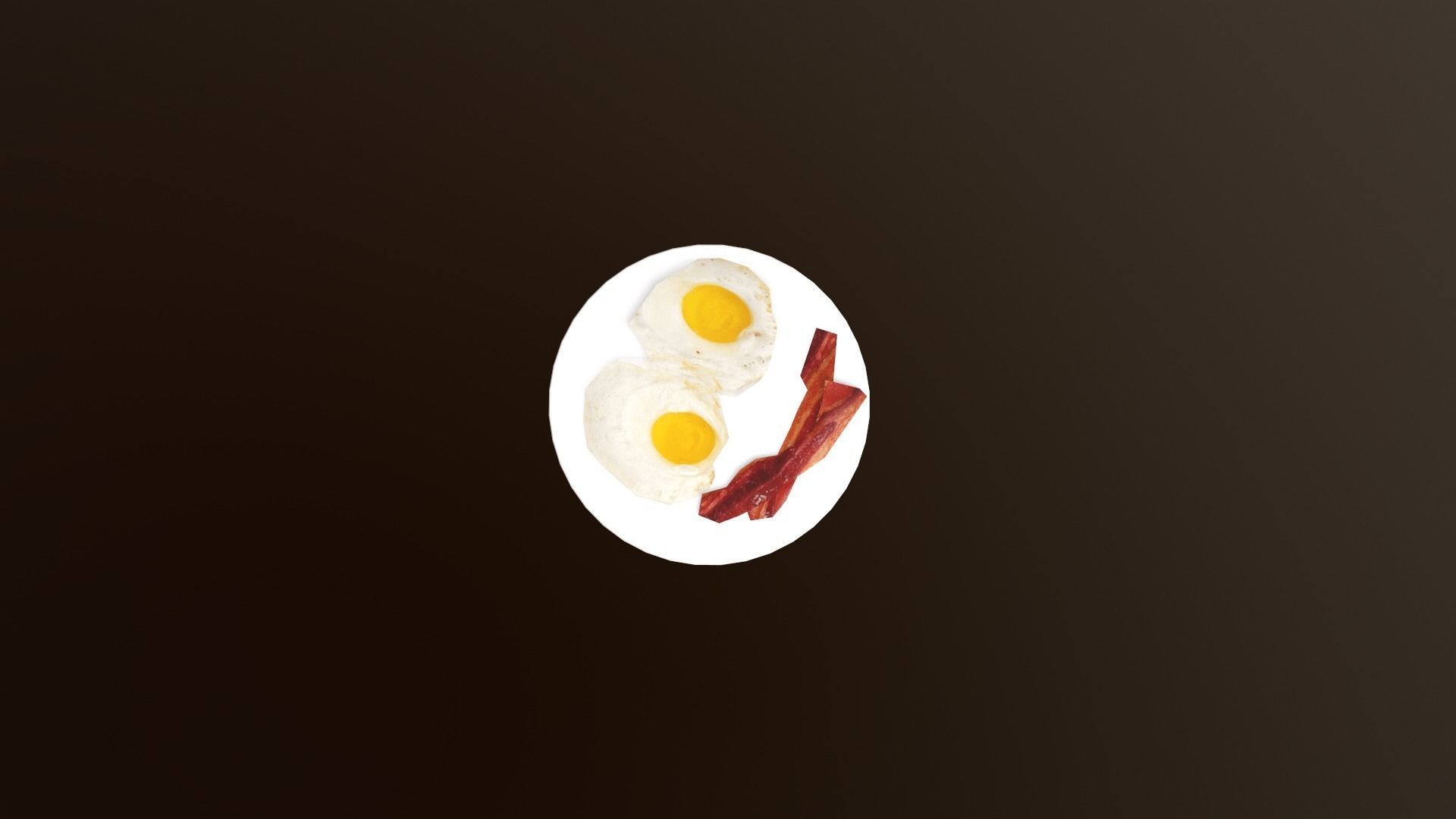 3D model Eggs And Bacon VR / AR / low-poly | CGTrader