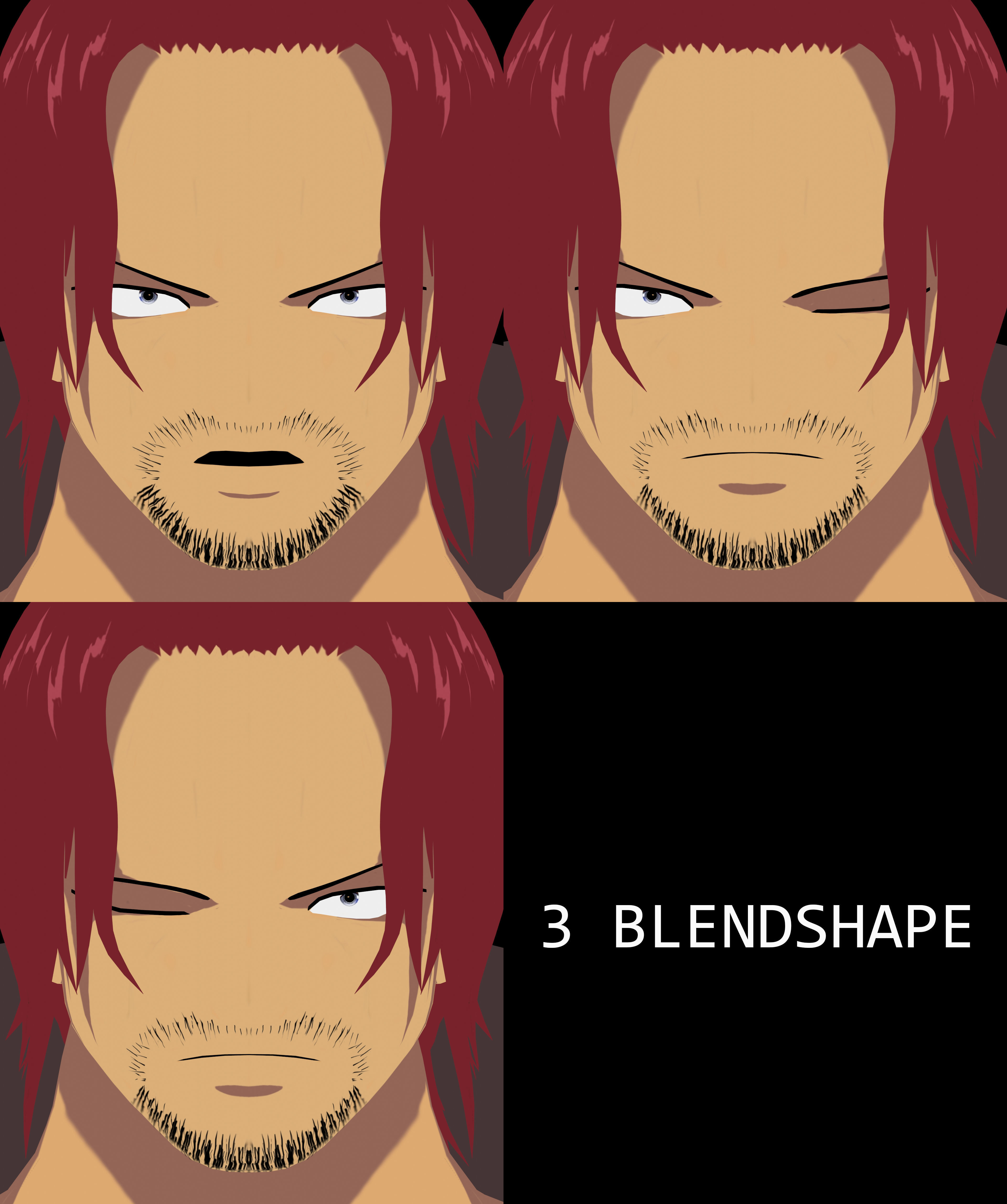 3D model Shanks - One Piece VR / AR / low-poly | CGTrader